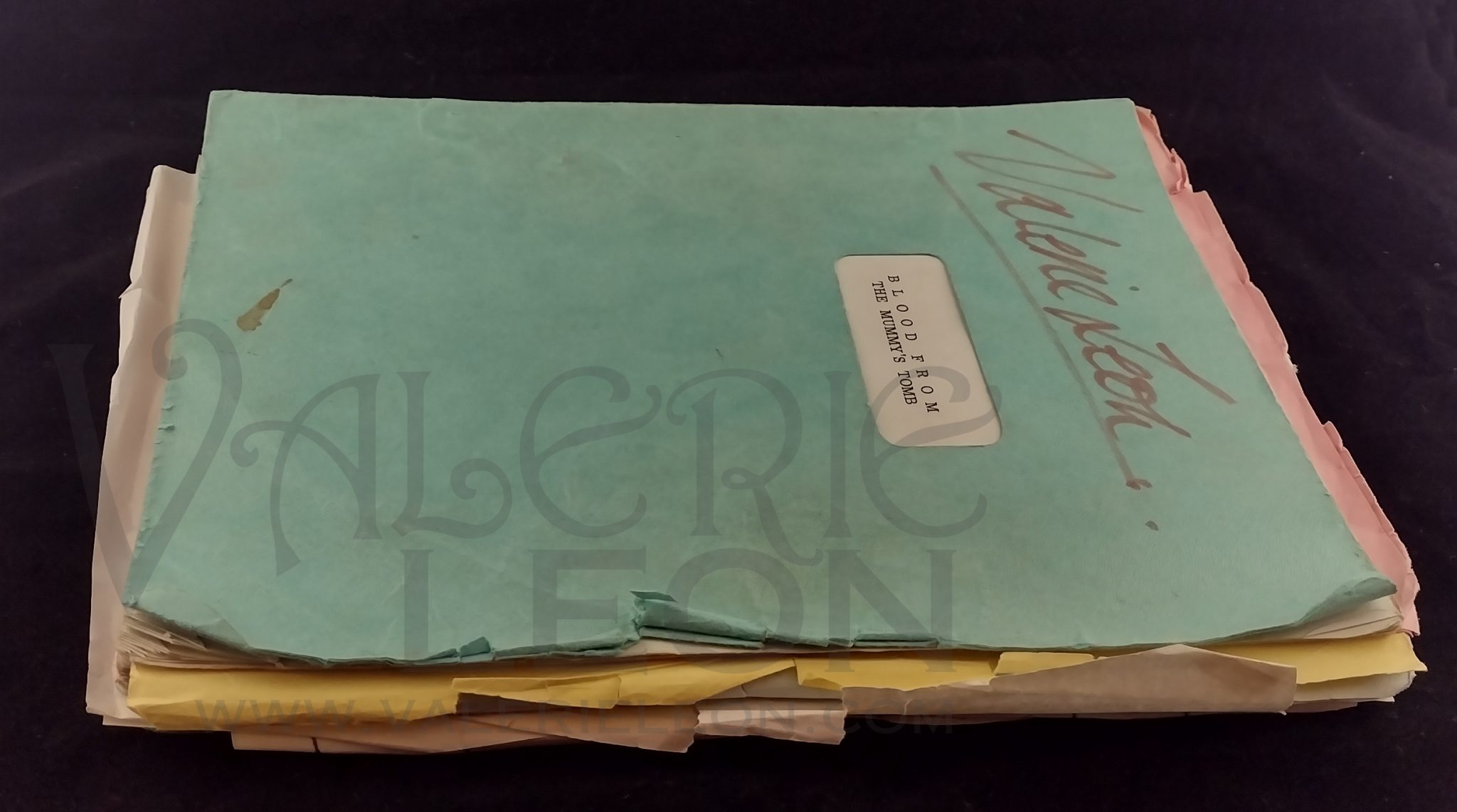 Blood From the Mummy’s Tomb – Valerie’s Original Script | valerieleon.com